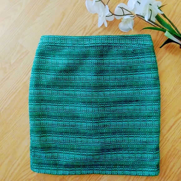 Dalia Collection | Skirts | Dalia Collection Skirt Green Tweed | Poshmark